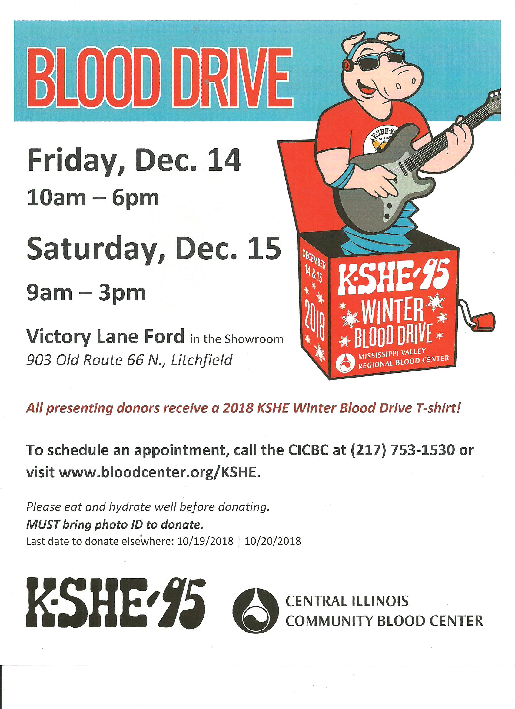 K-SHE 95 Winter Blood Drive - The City of Litchfield